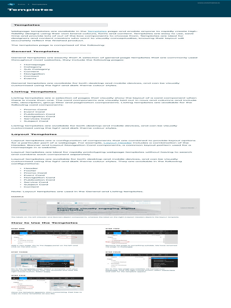 Templates | Download Free PDF | Page Layout | Software