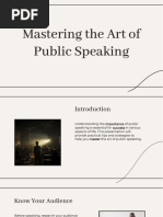 Mastering The Art of Public Speaking | PDF | Public Speaking | Rhetoric
