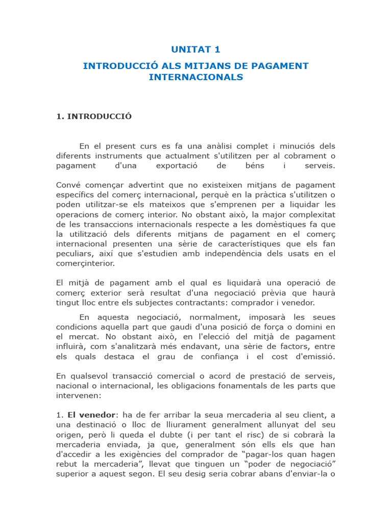 Unitat 1 Valencià | PDF