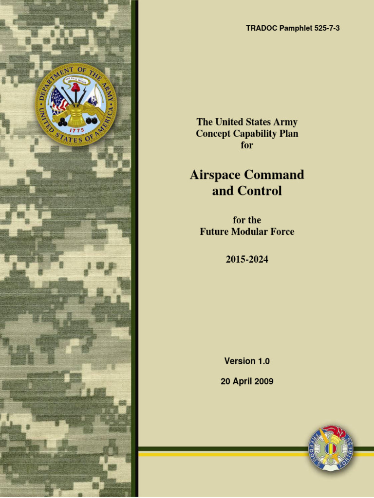 Airspace Command and Control: The United States Army Concept Capability ...