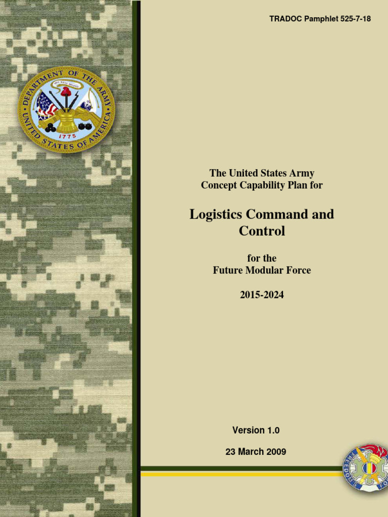Army Logistics C2 Plan 2015-2024 | PDF | Defense Policy | International ...