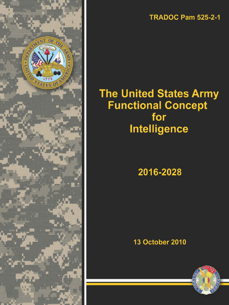 U.S. Army Intelligence Concept 2016-2028 | PDF | Military Intelligence ...