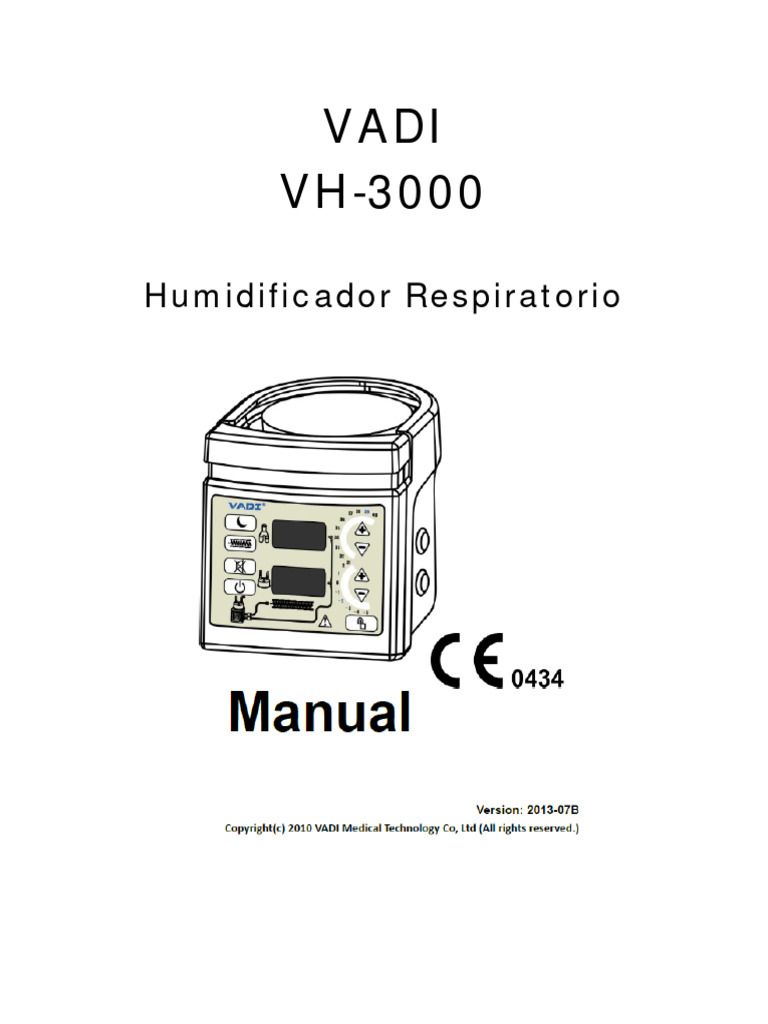 Manual Humidificador Marca Vadi VH-3000 | PDF | Diodo emisor de luz ...