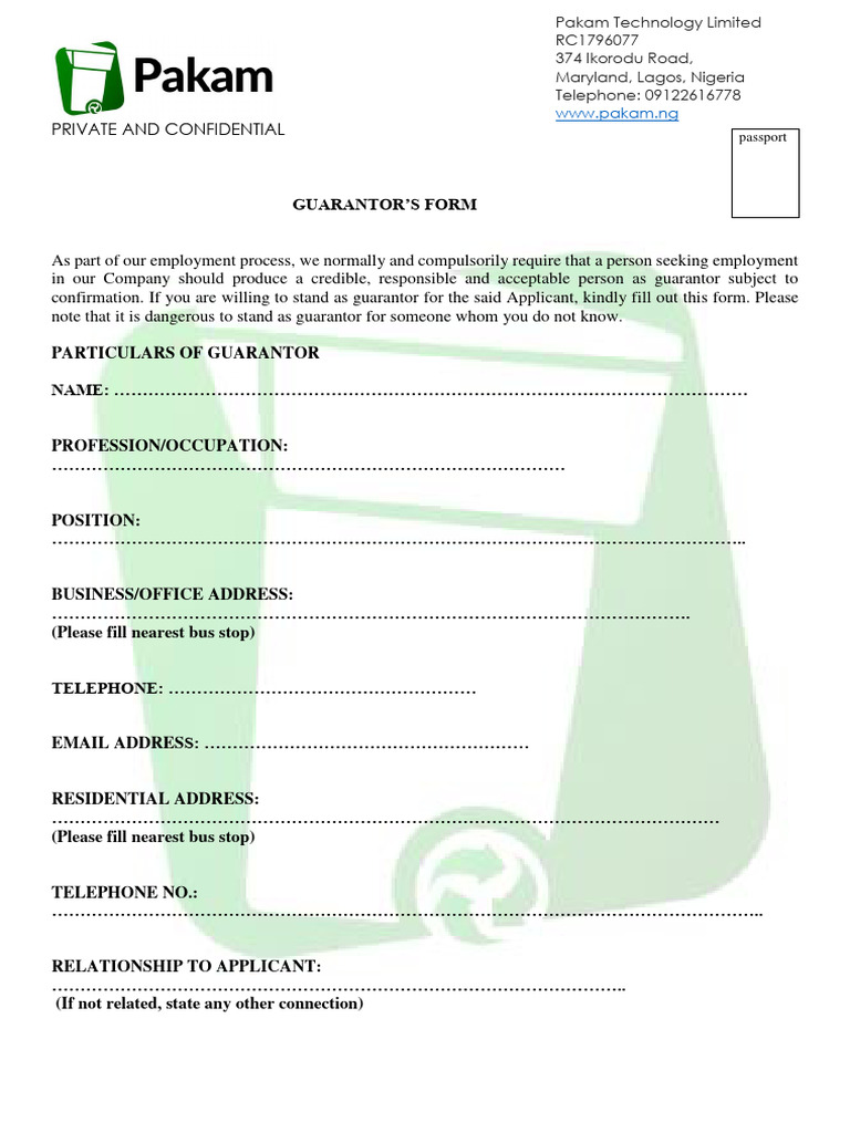 Guarantor's Form | PDF | Common Law | Justice