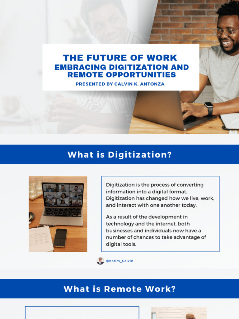 The Future of Work - DSN - Calvin Antonza | PDF | Internet | Information Technology