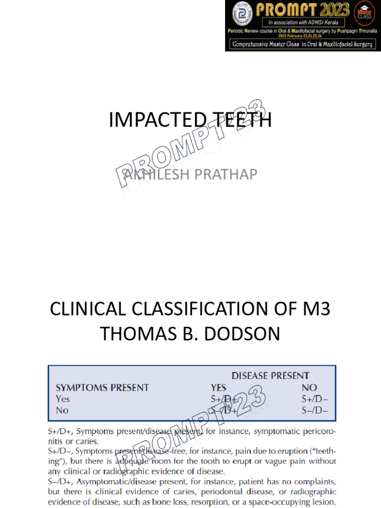 Impacted Teeth | PDF | Dental Anatomy | Dentistry Branches