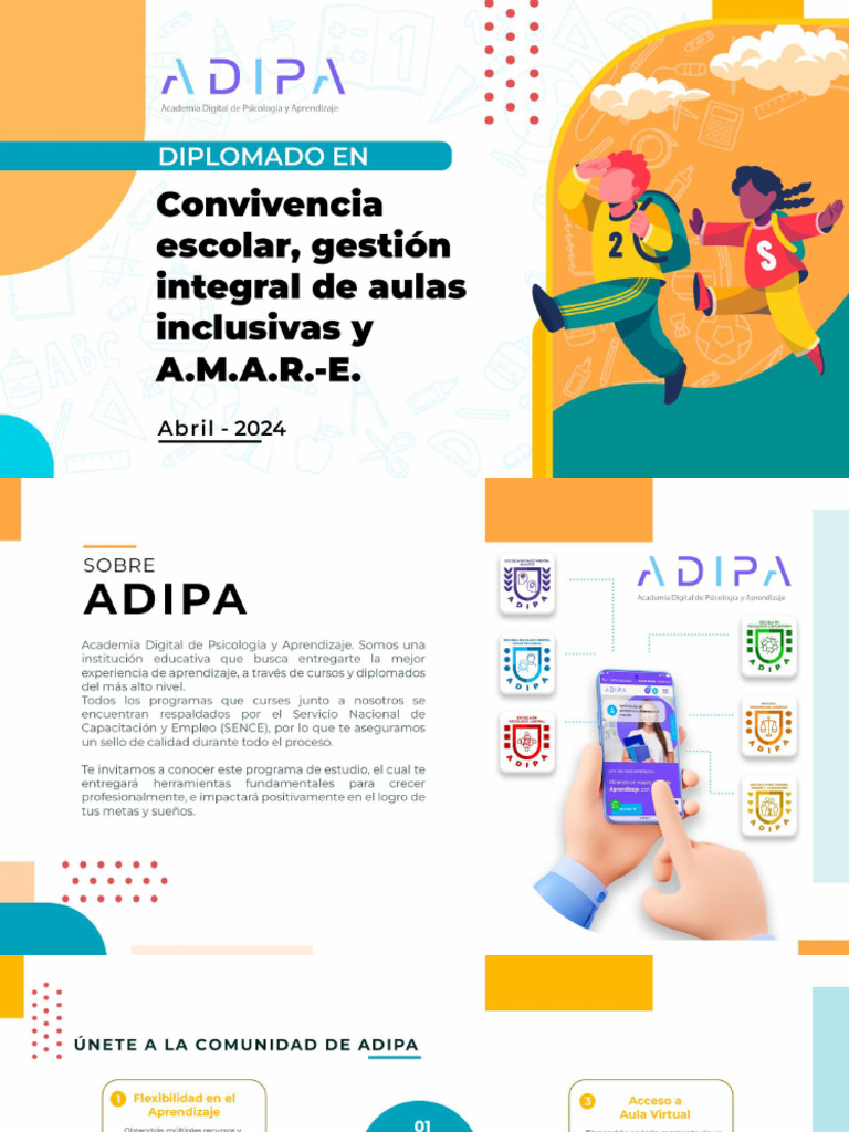 Diplomado Psicologia Educacional Adipa 24 - Compressed | PDF