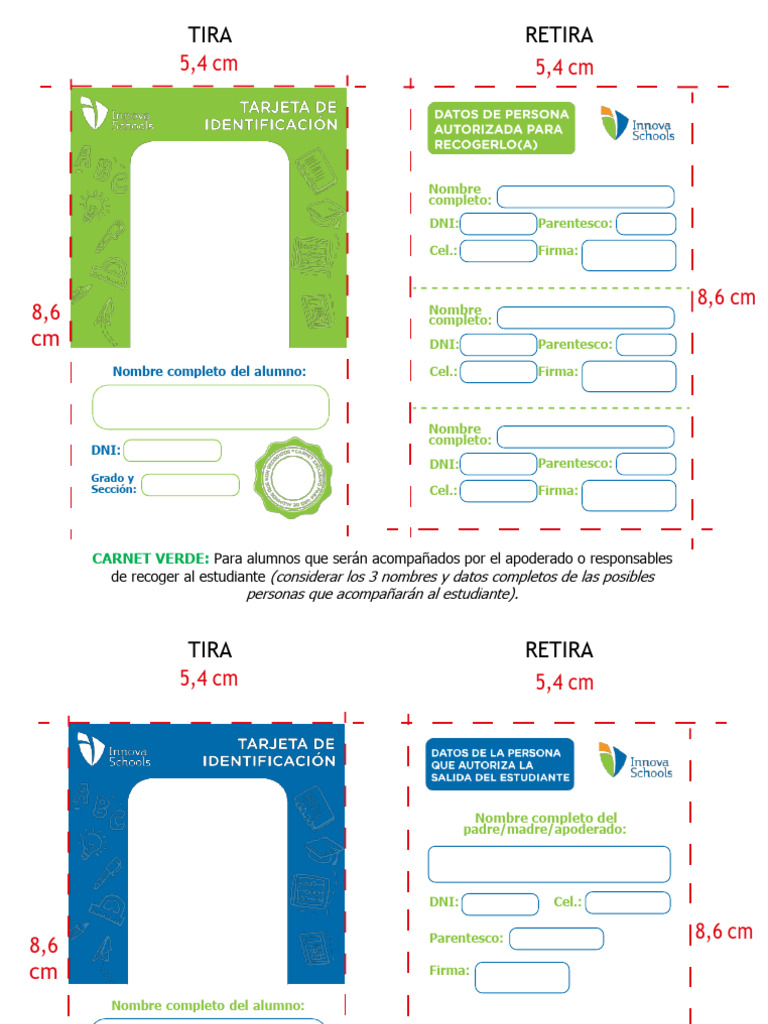 CARNETS Medidas y Especificaciones_1_8737527 | PDF