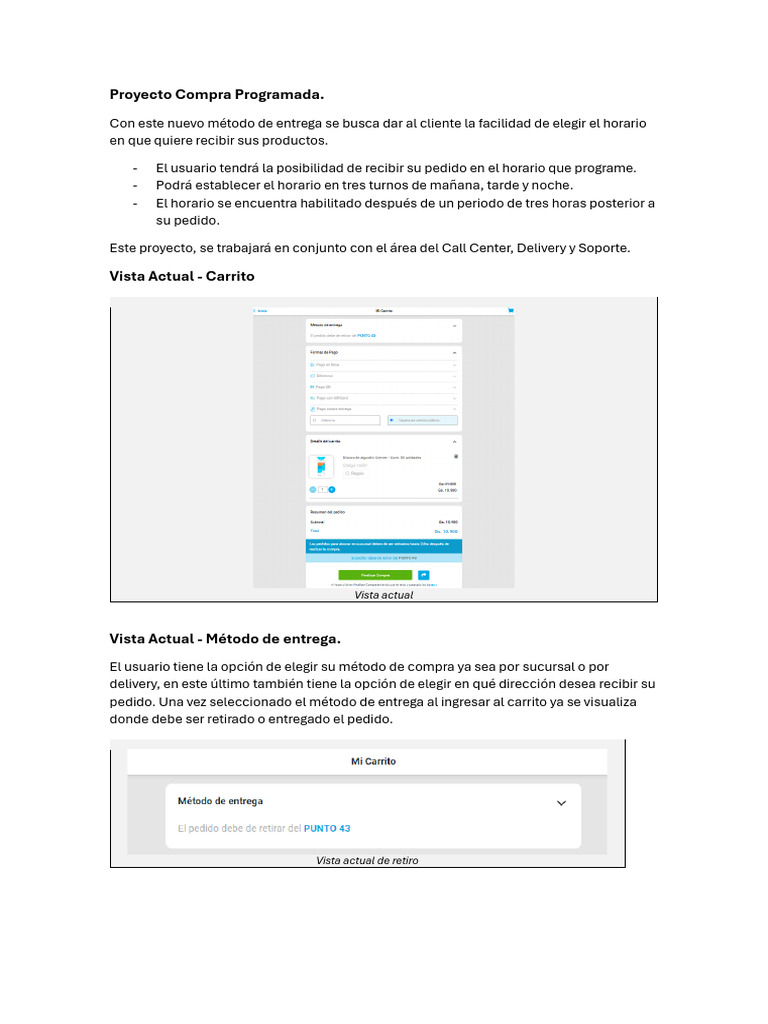 Compra Programada | PDF | Entrega (Comercio) | Centro de llamadas