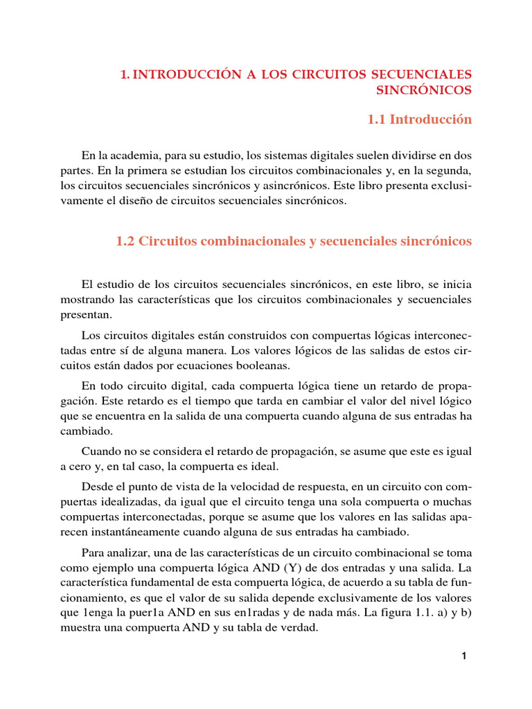 Circuitos Secuenciales Sincrónicos | PDF | Puerta lógica | Ingeniería Electrónica