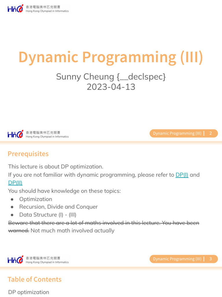 DP III | Download Free PDF | Dynamic Programming | Computer Programming