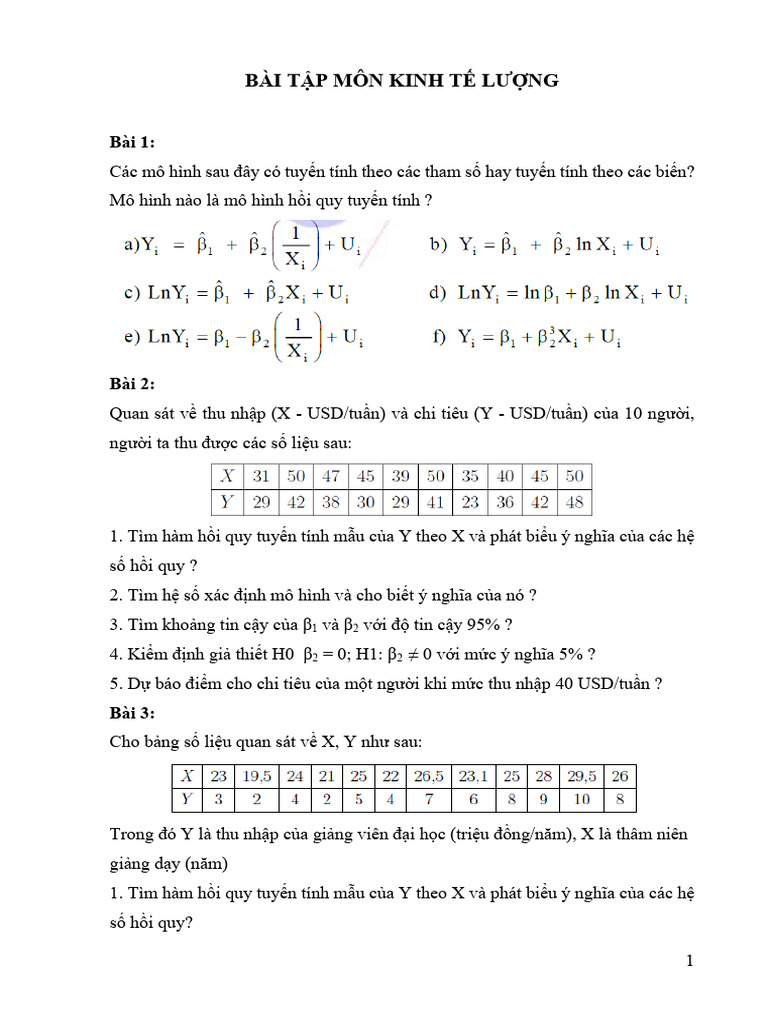 Bai Tap Thuc Hanh - 1 | PDF