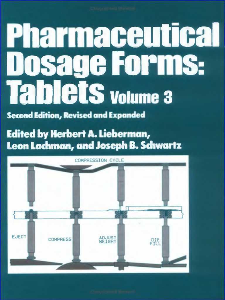 (Pharmaceutical Dosage Forms-Tablets) Leon Lachman, Herbert Lieberman ...