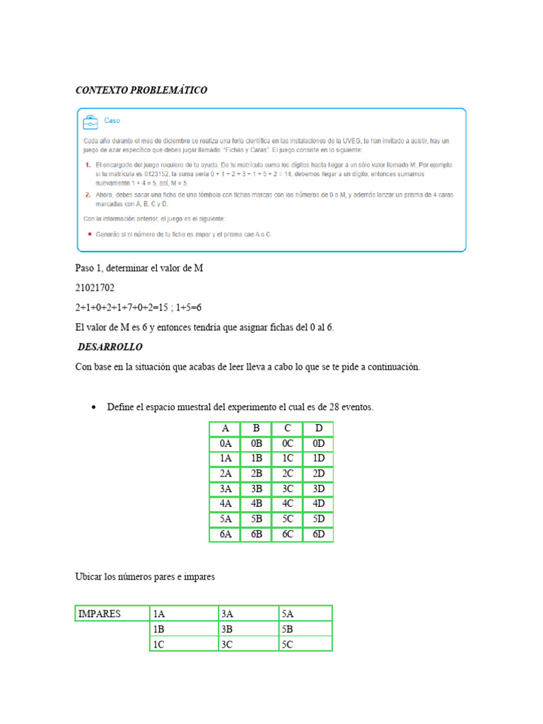 Berrum Blanca Probabilidad | PDF