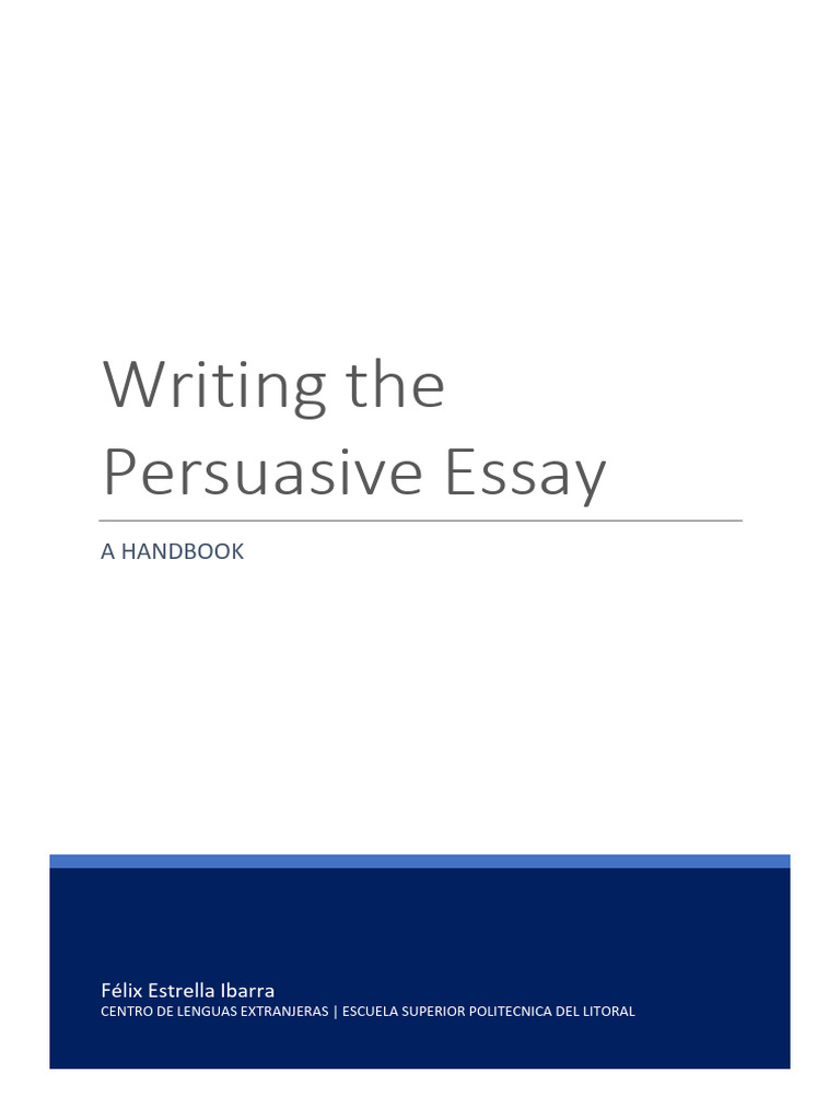 Persuasive Essay Guide | PDF | Essays | Paragraph