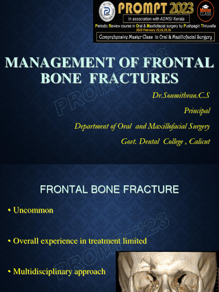 Management of frontal bone fractures | Download Free PDF | Diseases And ...