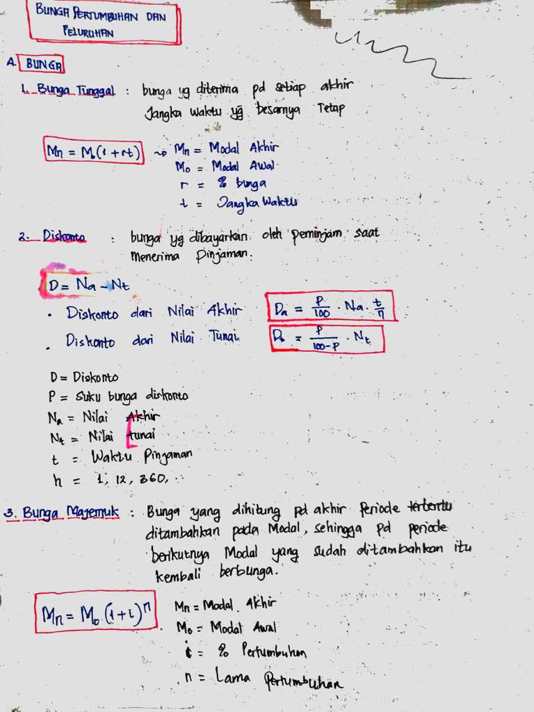 Sket Bunga Pertumbuhan& Peluruhan | PDF