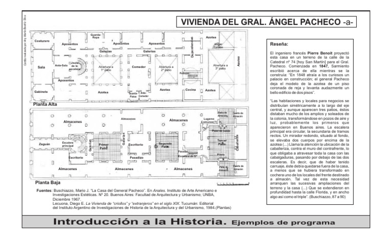 Historia de la Casa del Gral. Pacheco | PDF