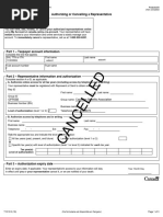 CRA Offline Authorization Form AUT-01 | PDF | Taxes | Government Finances