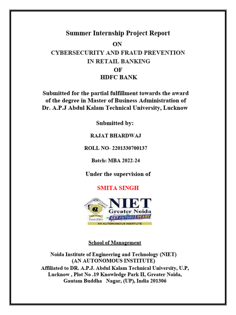 RAJAT PROJECT Final | PDF | Computer Security | Security
