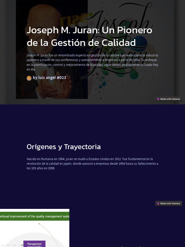 Joseph Juran: Revolución de Calidad en Japón | PDF | Calidad (comercial ...