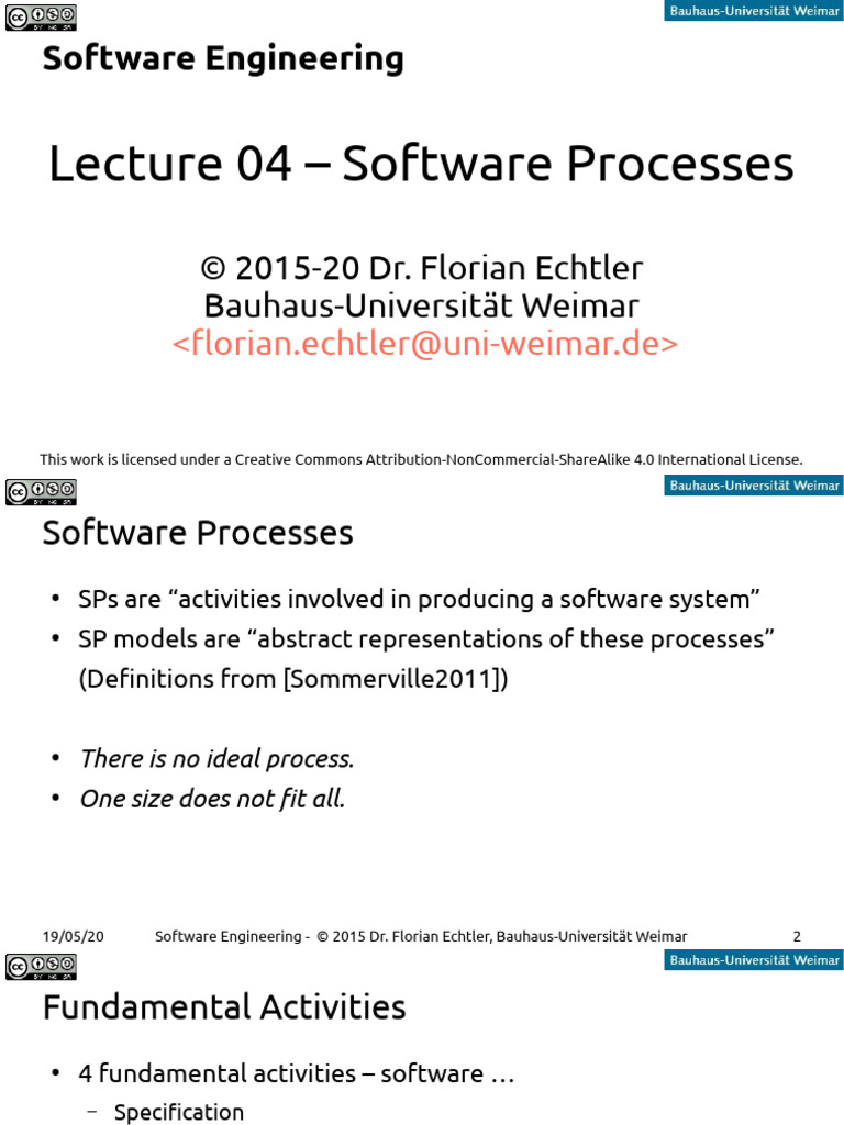 04 Software Processes | Download Free PDF | Agile Software Development | Software
