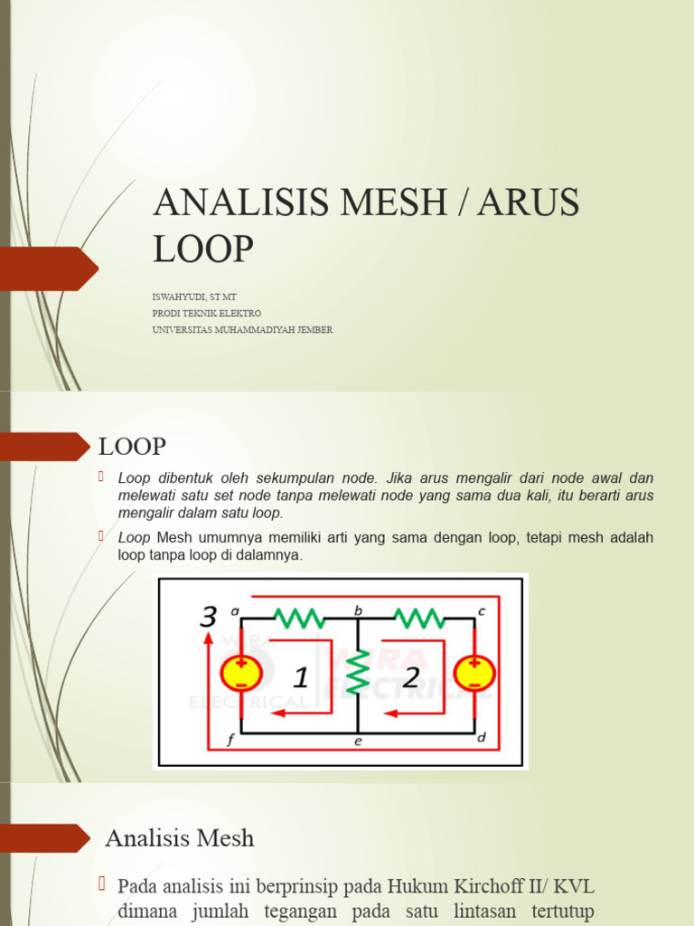 Materi 7 Analisis Mesh | PDF