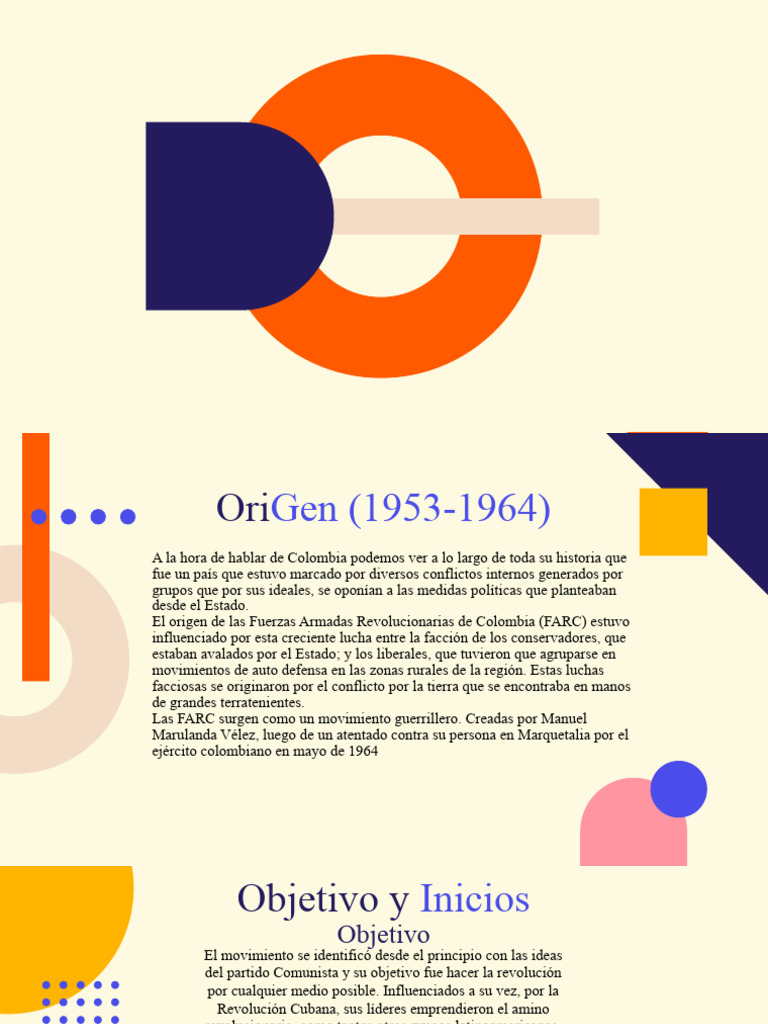 Historia de las FARC en Colombia | PDF | Guerra de guerrillas | Colombia
