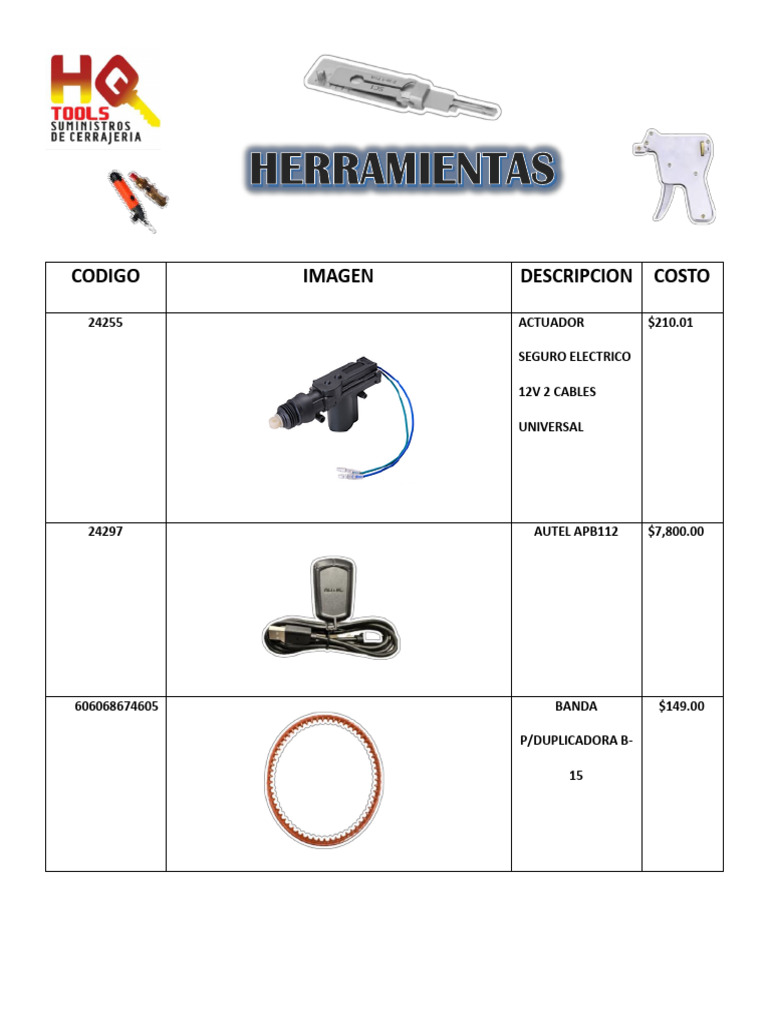 Hq Tools Catalogo de Herramientas PDF | PDF