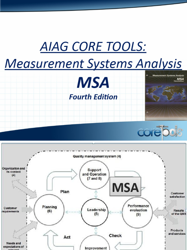 CORE TOOLS-MSA 4th Ed | PDF | Accuracy And Precision | Calibration