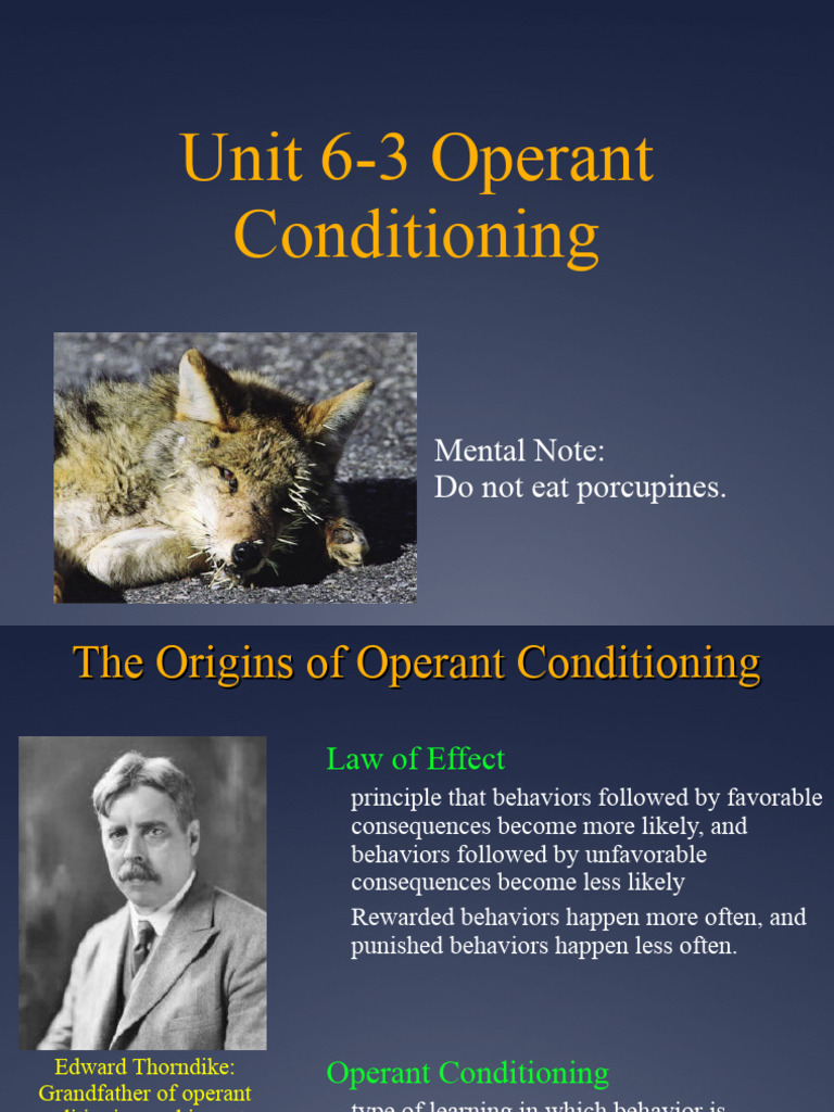 Unit 6-3 - Operant Conditioning | Download Free PDF | Reinforcement ...