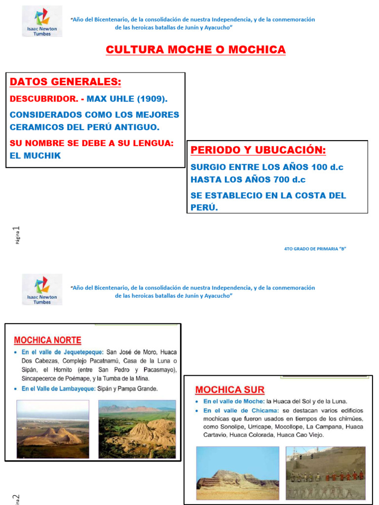 Cultura Moche o Mochica | PDF | Familias de idiomas | Idiomas