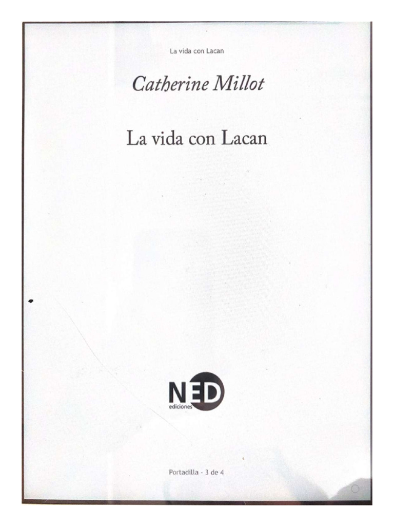 La Vida Con Lacan Catherine Millot | PDF