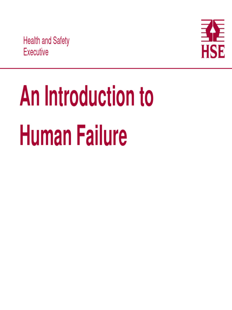 human-failure | Download Free PDF | Automation | Safety