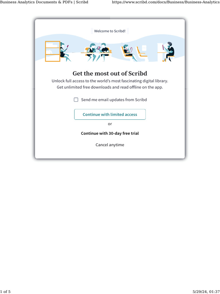 Business Analytics Documents & PDFs Scribd | Download Free PDF | Scribd | E Commerce