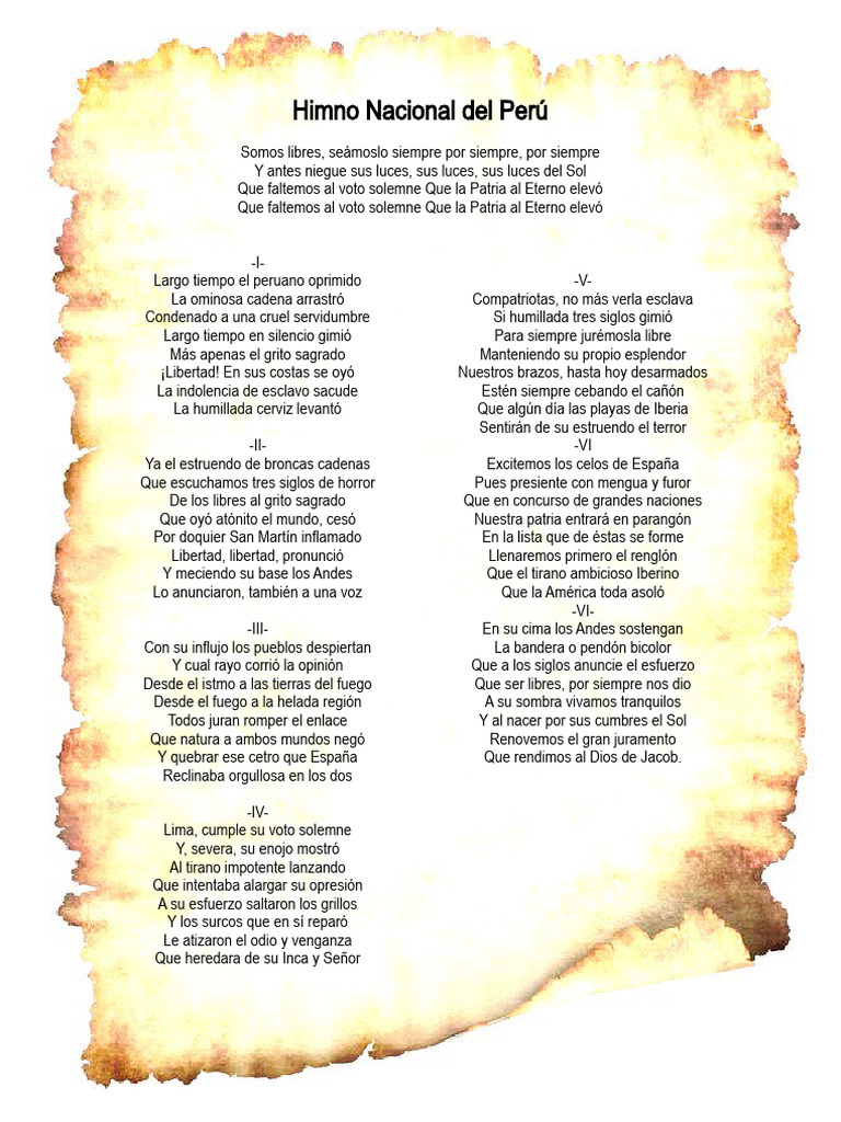 Himno Nacional Del Perú, Ica y Andres Avelino | PDF
