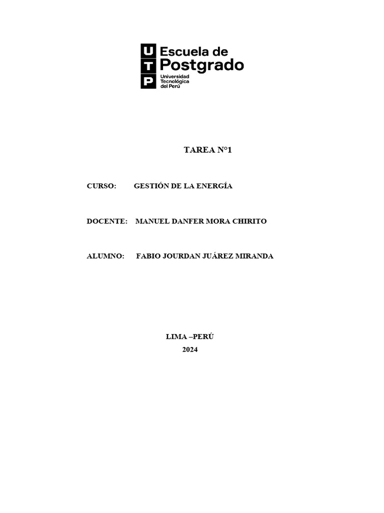 Tarea N°1. Fabio Jourdan Juarez Miranda | PDF