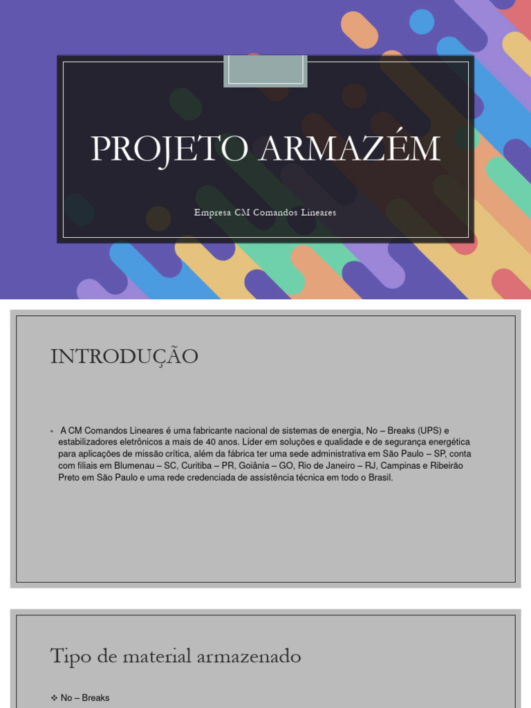 Projeto Armazém | Download grátis PDF | Fonte de energia