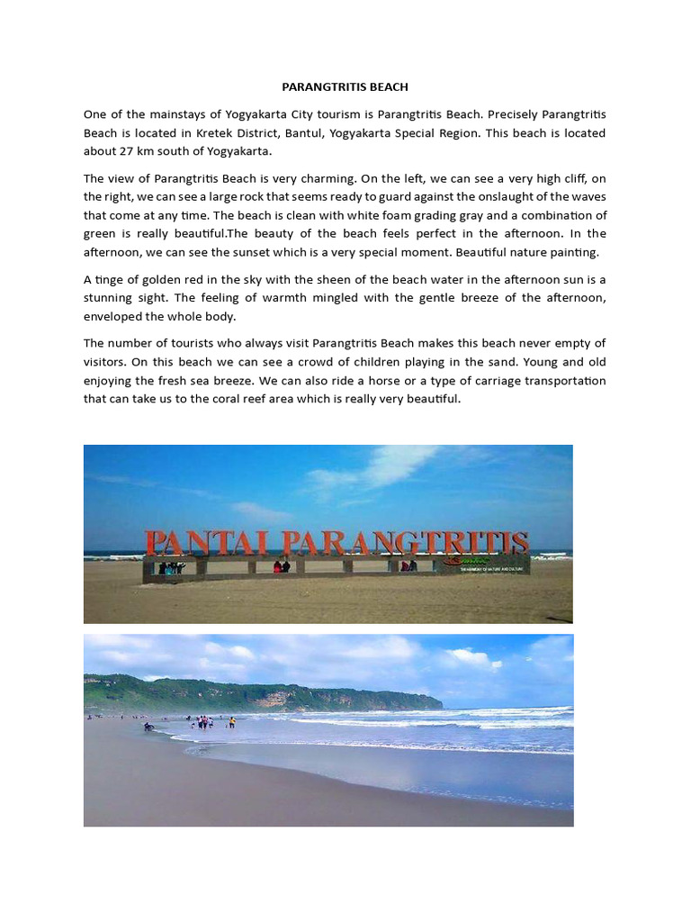 PARANGTRITIS BEACH | PDF