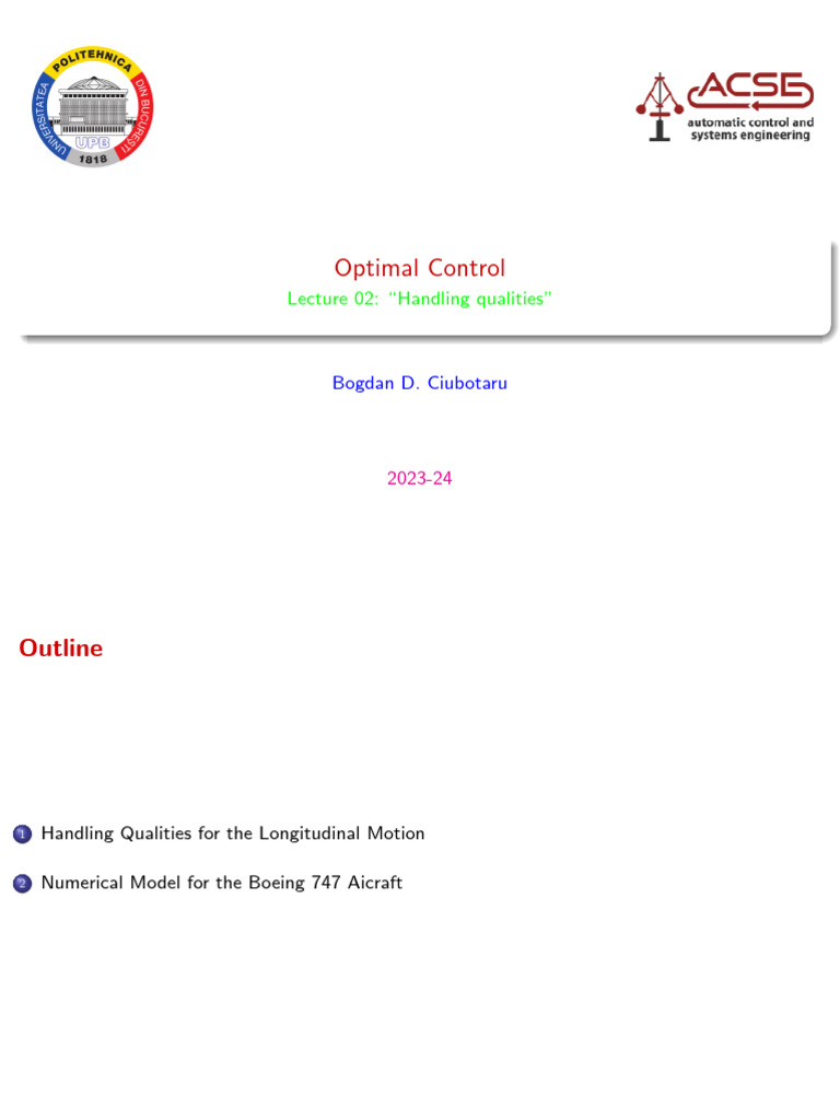 Aircraft Handling Qualities | PDF | Eigenvalues And Eigenvectors | Aircraft