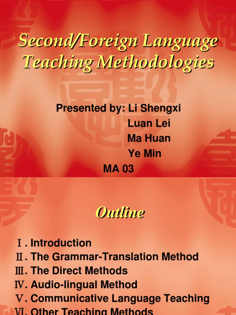Second Language Teaching Methods | PDF