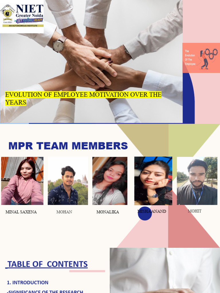 Evolution of Employee Motivation Over The Year 1 | PDF | Motivational ...