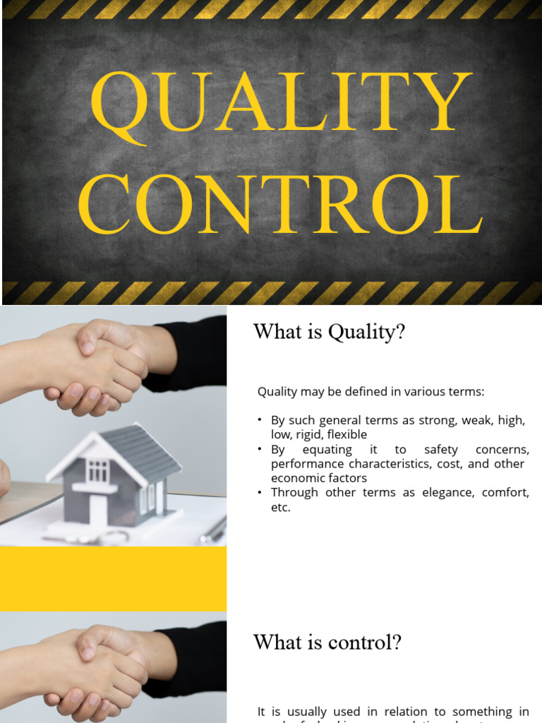 1 — Lesson 1 Quality Control | Download Free PDF | Quality Assurance ...