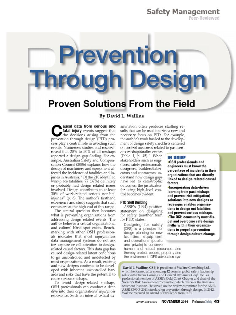 F3Walline 1114 | PDF | Occupational Safety And Health | Risk