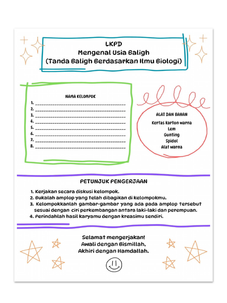 LKPD Tanda Baligh Menurut Biologi | PDF