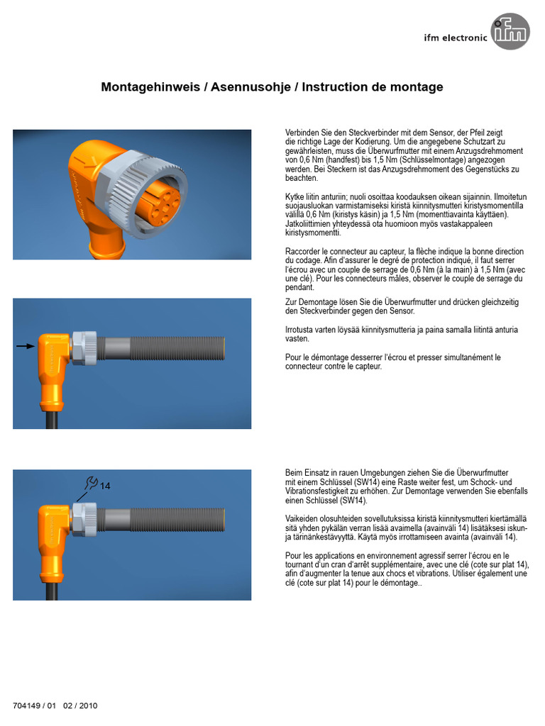 Montagehinweis / Asennusohje / Instruction de Montage | PDF
