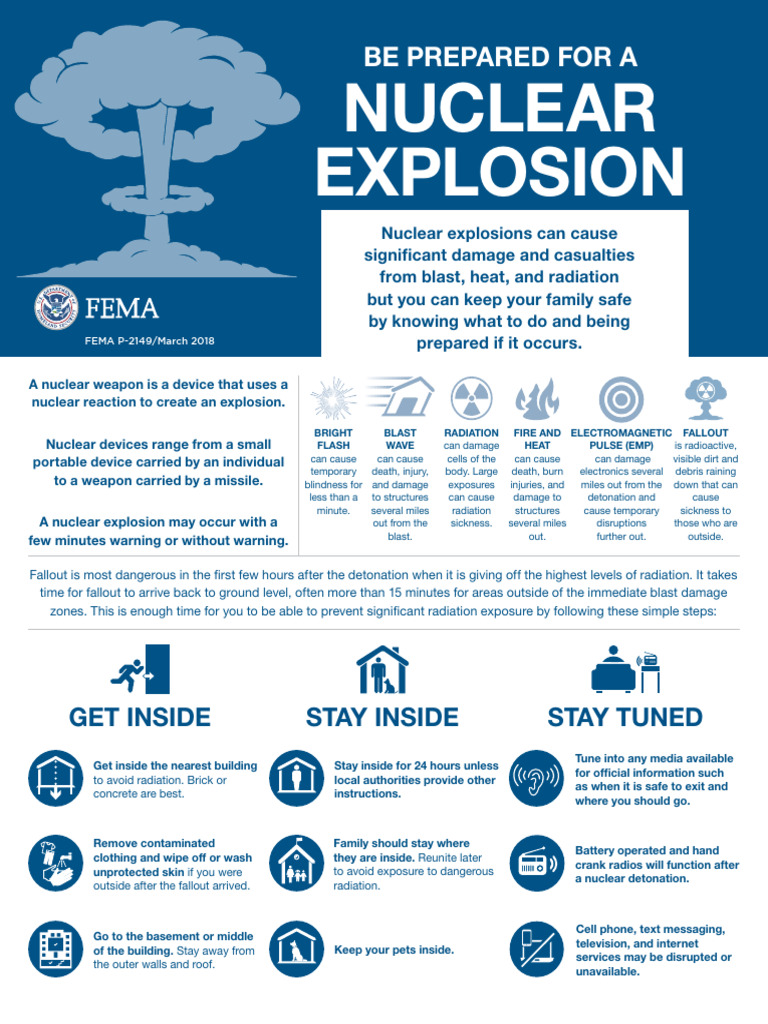 Nuclear Explosion Preparedness Guide | PDF | Explosion | Radioactivity