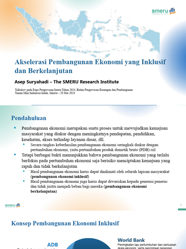 Akselerasi Ekonomi Inklusif dan Berkelanjutan | PDF
