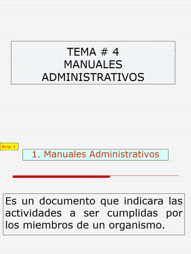 Clasificación y Estructura de Manuales Administrativos | PDF | Business