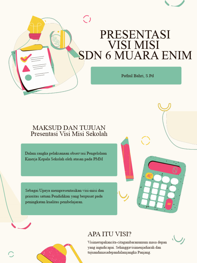 Presentasi Visi Misi Sekolah | PDF